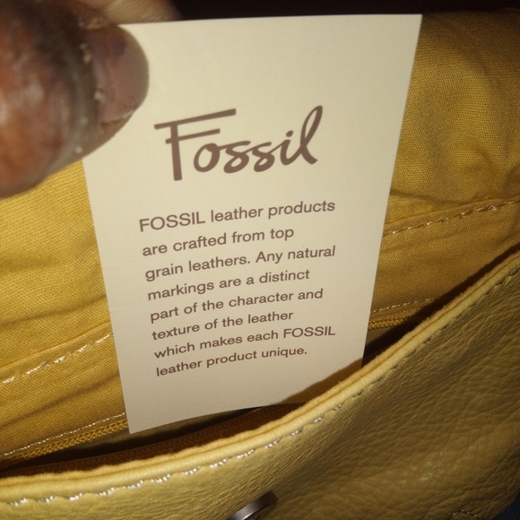 Fossil | Bags | Fossil Yellow Crossbody | Poshmark